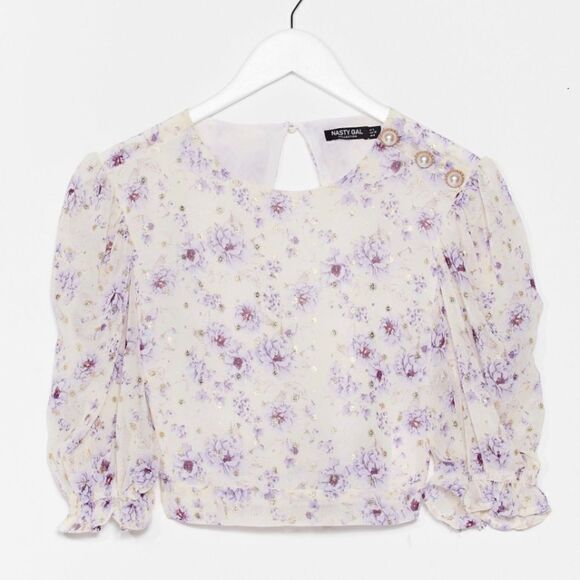 Nasty Gal | Tops | Nastygalrufflefloraltop | Poshmark